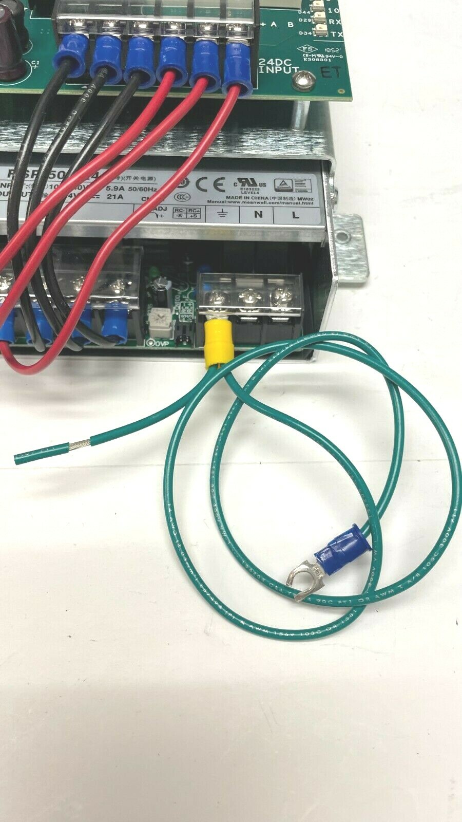 MECHNO SYSTEMS IQ2-DC POWER PANEL (WITH MEAN WELL RSP-500-24 POWER ...