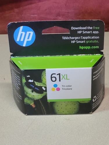 Genuine HP 61XL Ink Cartridge Tri-Color CH564WN EXP 2024 New ...