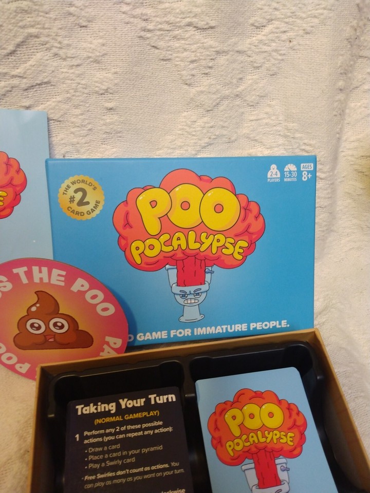 Poo Pocalypse Card Game - The Hilarious Family Party Game Pass the Poo ...