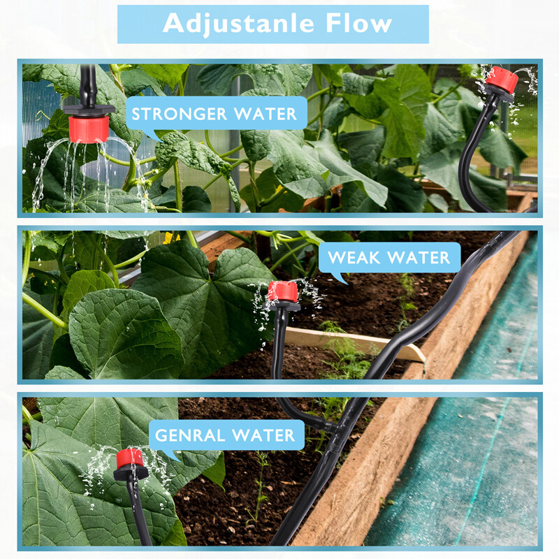 82ft Drip Irrigation System Plant Timer Self Garden Watering Hose Spray ...