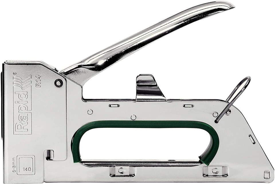 Rapid R14 PRO Heavy Duty Hand Tacker Staple Gun - Takes 140 Staples 6mm ...