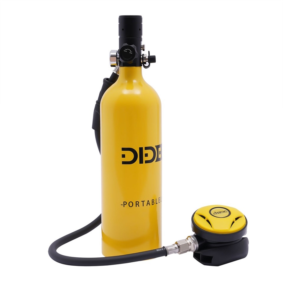 1L Reusable Mini Scuba Tank Kit Deepest 32.8ft Scuba Diving Gear 15-20 ...