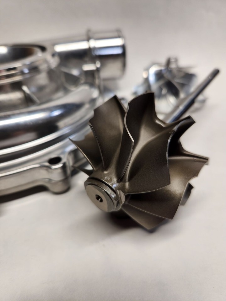 06-07 LBZ 6.6 Duramax 68mm Comp Cover, 9 Blade Turbine, 68mm Billet ...