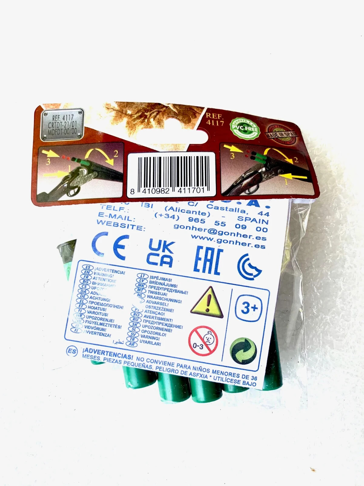 Pack of 6 TOY Fake Shells Cartridges for Hunter / Upland Blasters | eBay