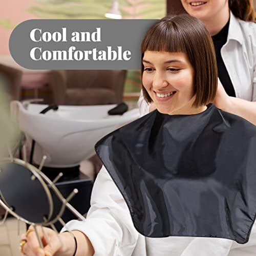 Nylon Shortie Makeup Cape - Professional Comb Out, Blow Out, Hair and ...