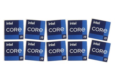 10 PCS Sticker for CORE i9 11th GEN Skylake Logo Decal 18mm x 18mm ...