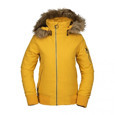 Volcom Women Whitlock Insulated Jacket (XS) Yellow H0452010 | eBay