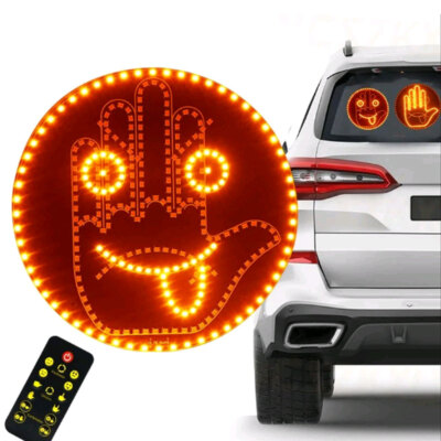 Funny LED Light Decor Window Warning Lamp Tool Car Accessories W ...