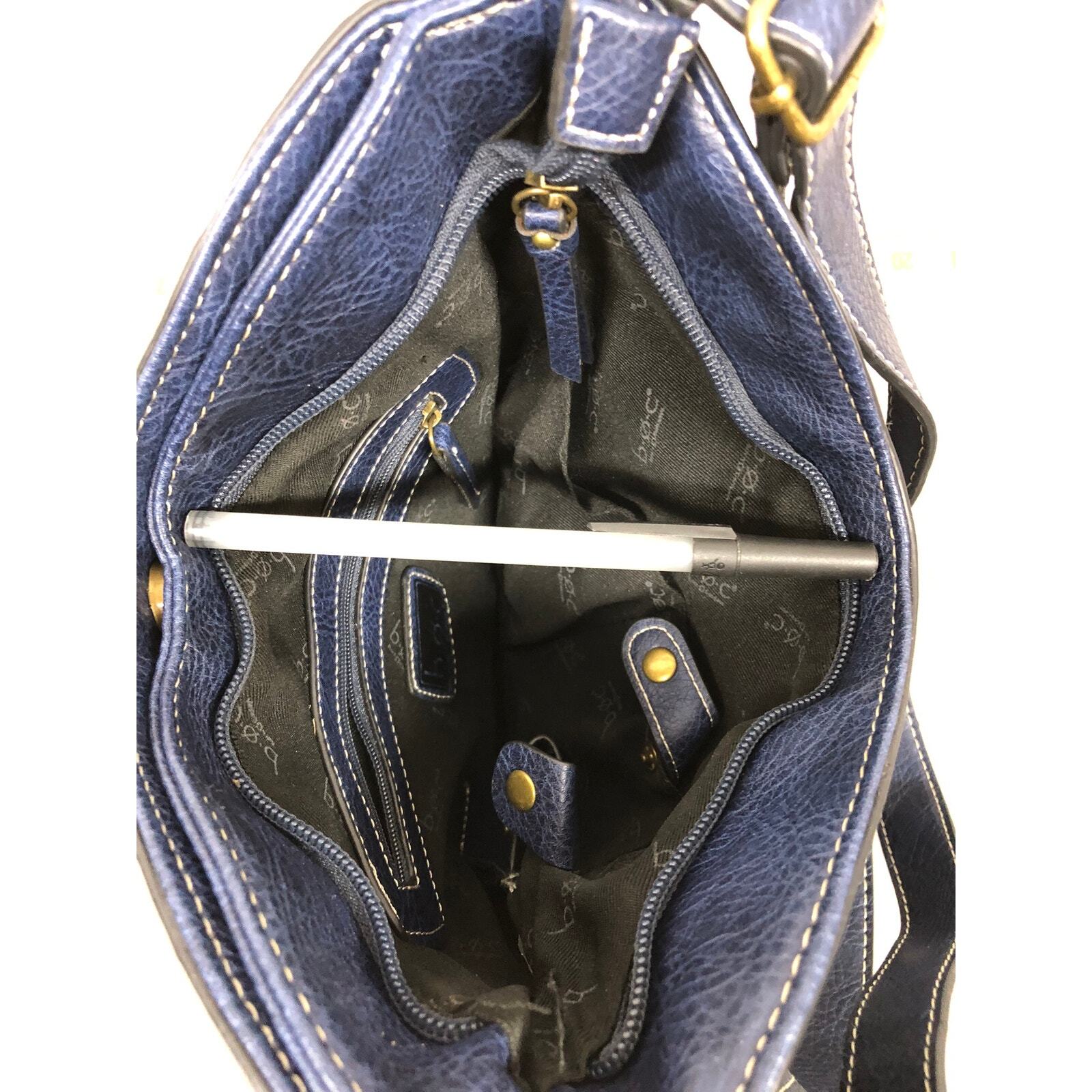 BOC Crossbody Shoulder Bag Purse Blue Born Concept Faux Leather | eBay