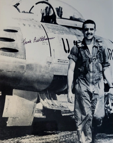 Henry Hank Buttelmann USAF Signed 8x10 glossy photo Korean war F-86 Jet ...