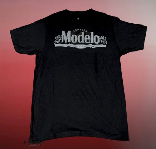 New Modelo Cerveza Beer Logo Black Men's Vintage T-Shirt | eBay