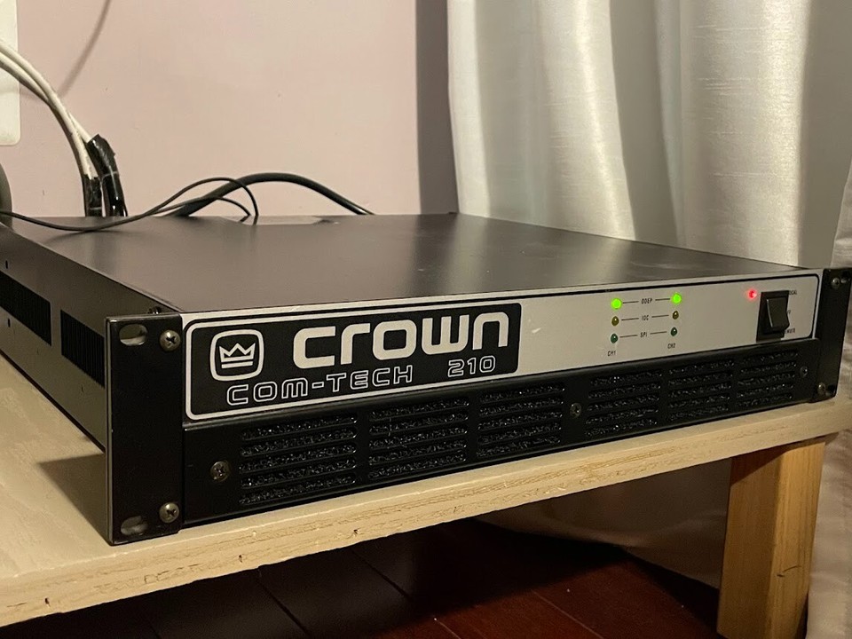 Crown Com-Tech 210 2-Channel Power Amplifier - RCA Input for Home Use ...