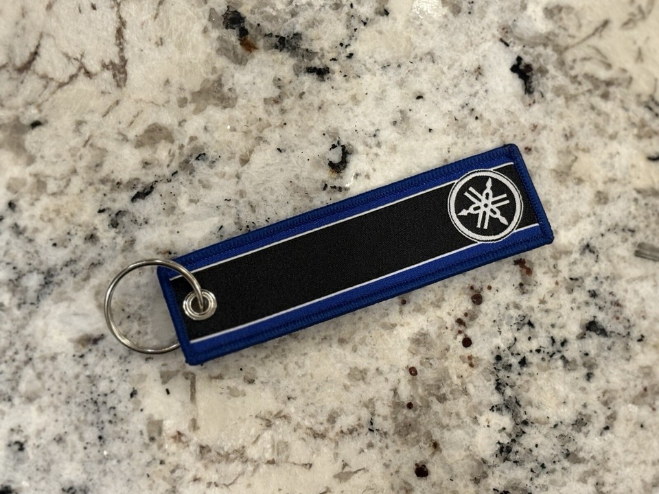 New Blue Racing Double Sided Keychain for Yamaha Motorcycles R1 R3 R6 ...