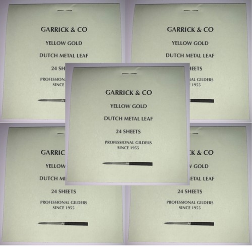 DUTCH METAL LOOSE LEAF YELLOW GOLD BY GARRICK & CO. 120 SHEETS. 5 ...