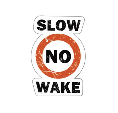 Slow No Wake Sticker Decal | eBay