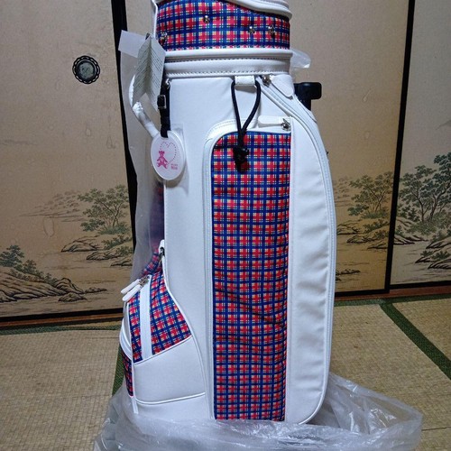 wilson golf bag caddy caddy bag rare ladies white plaid japan unused | eBay