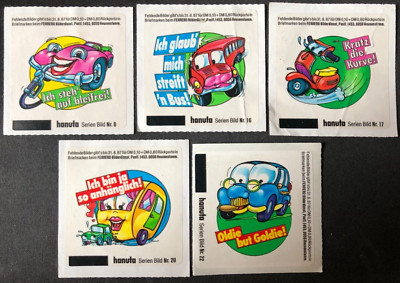 Hanuta Aufkleber / Sticker - Crazy Cars - Nr. 8, 16, 17, 20, 22 | eBay.de