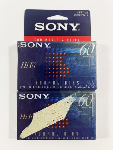 Sony HF Type Normal Bias Recording blank Audio Cassette Tapes 60 ...