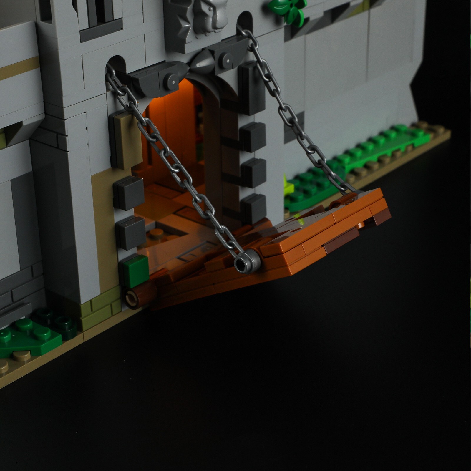 FUNWHOLE® F9027 Medieval Watchtower Building Blocks with Lights 1625 ...