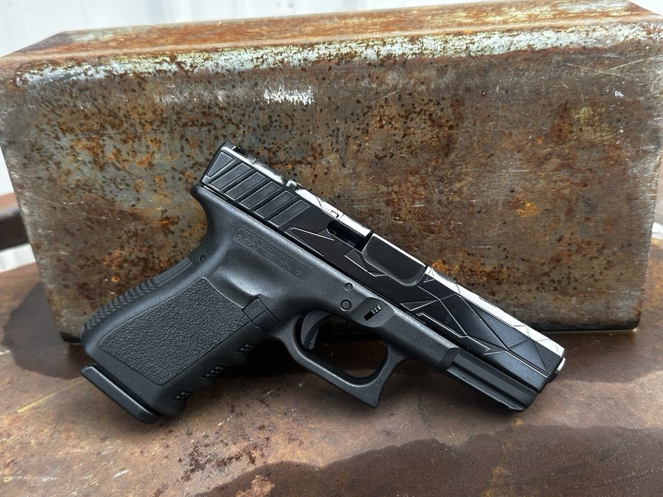 Glock 19 Gen 3 Slide Upper – Stealth Bomber Theme– Ported DLC Barrel ...