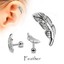 Tragus Helix Bar - Cartilage Top Upper Ear Earring Labret Stud | eBay