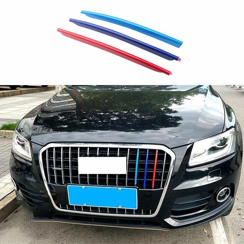 For Audi Q5 2013-2017 Three Colour Front Center Mesh Grille Grill Strip ...