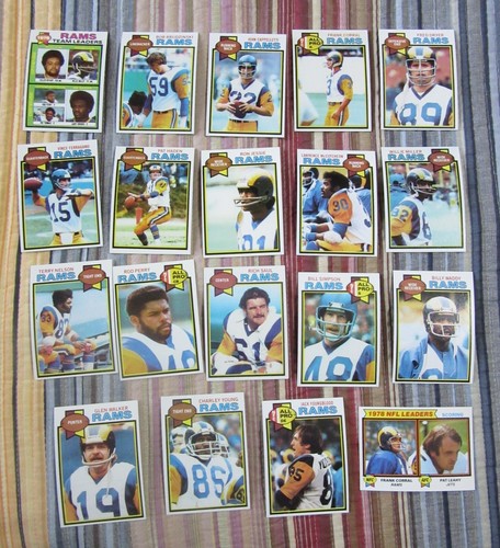 1979 Topps 🏈 Team SET 19 Los Angeles RAMS NM/MT HOF RCs📸AS PICX📷 ...