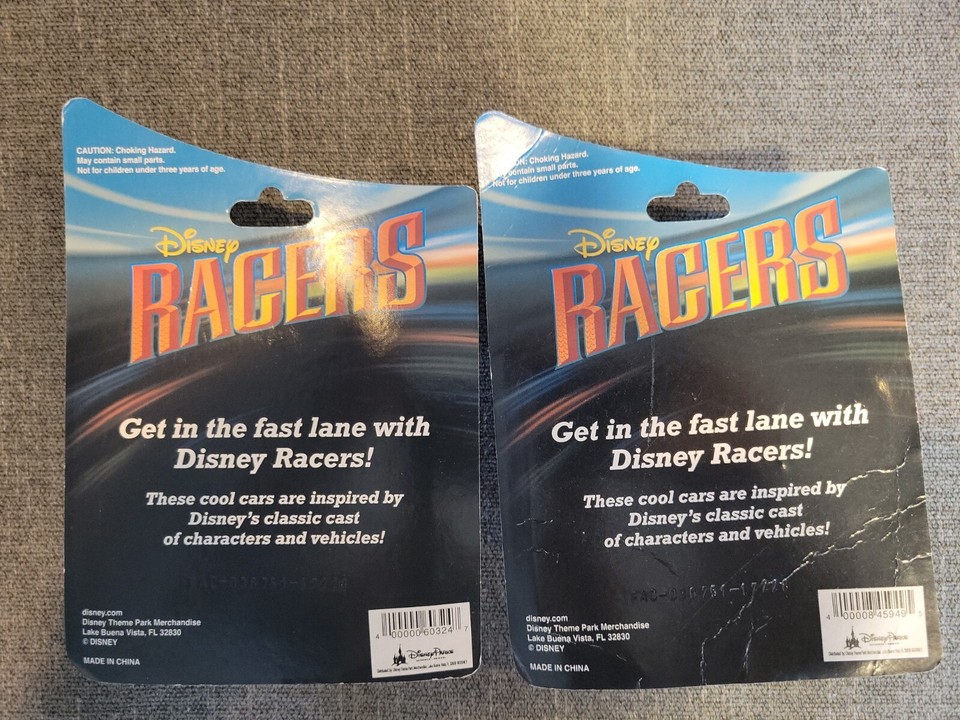 Disney RACERS DIE-Cast Metal Race Cars BAYMAX & WOODY NEW Disney Parks ...