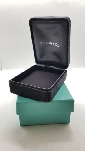 Tiffany&Co. Necklace Presentation Black Suede Box | eBay
