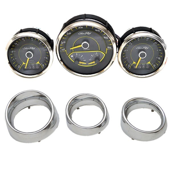 Faria Boat Tachometer / Speedometer Gauges | Sea Ray (Set of 3) | eBay