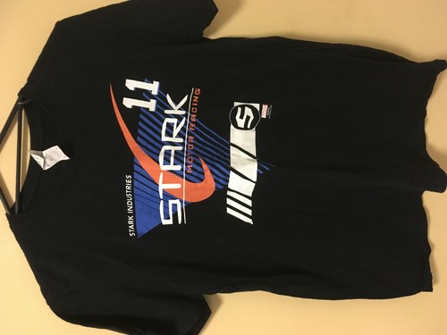 Marvel Stark motor racing tshirt mens short sleeved medium | eBay Australia