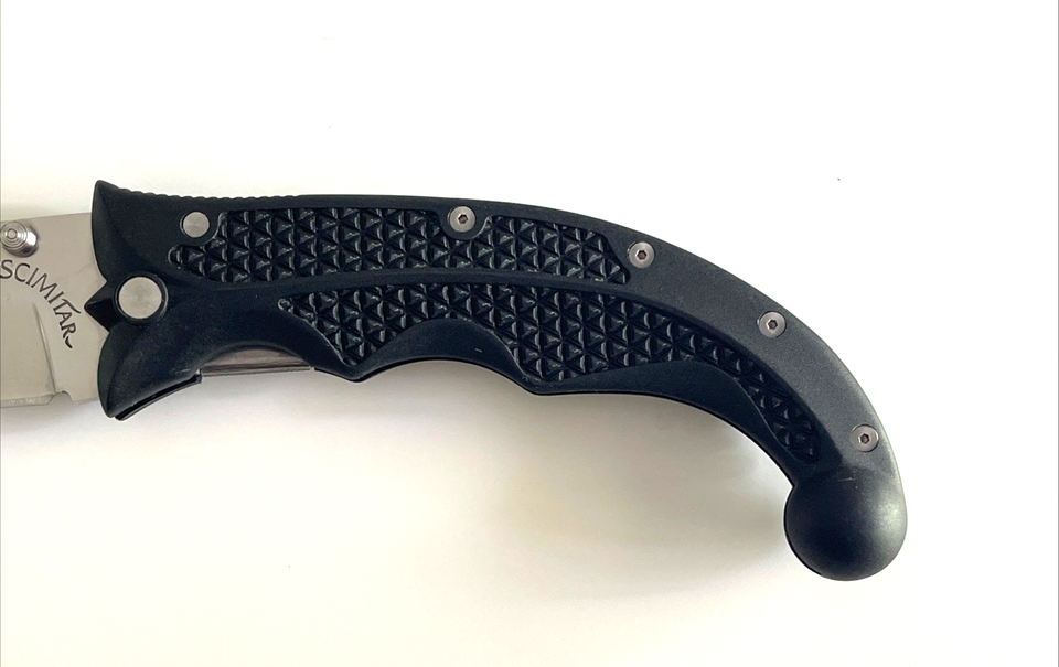 Cold Steel 25S Scimitar Folding Knife AUS-8A Titanium Lock Japan 2001 ...