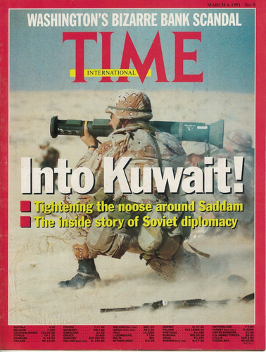 Time Magazine 1991 March 4 Gulf War Into Kuwait Soviet Diplomatie ...