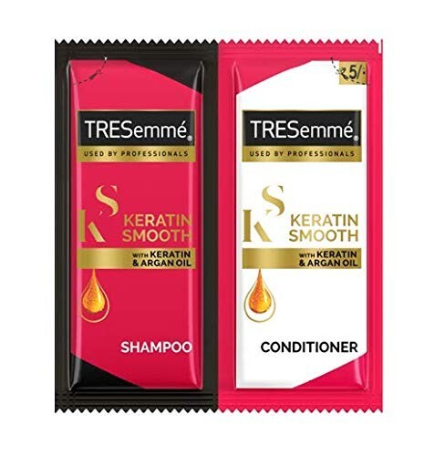 10X Tresemme Kertin Shampoo Twin Sachet, 14ml infused with Keratin ...