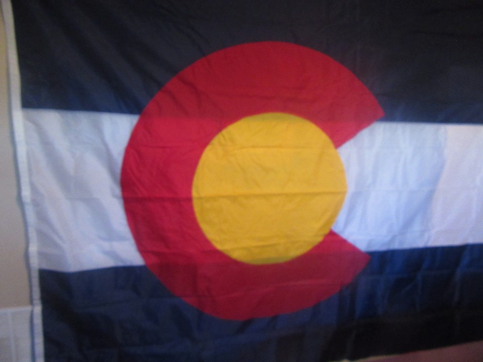 COLORADO FLAG 5 ft X 3 ft EMBROIDERED STATE OF COLORADO FLAG FREE ...