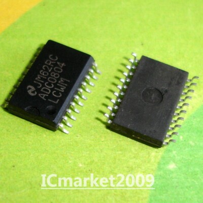 2 PCS ADC0804LCWM SOP-20 ADC0804 SMD 8-Bit uP Compatible A/D Converters ...