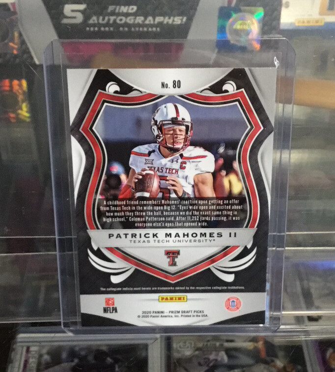 2020 Panini PRIZM PATRICK MAHOMES CRUSADE #80 Texas Tech Chiefs QB | eBay