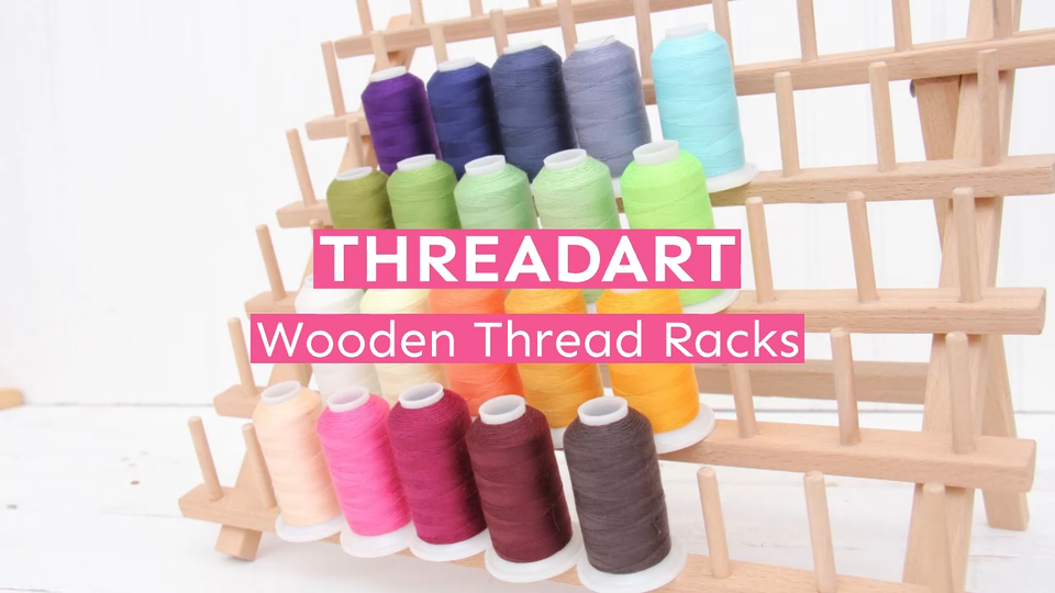THREAD RACK AND ORGANIZER - 3 SIZES - 60, 66, 120 SPOOLS - WOOD ...