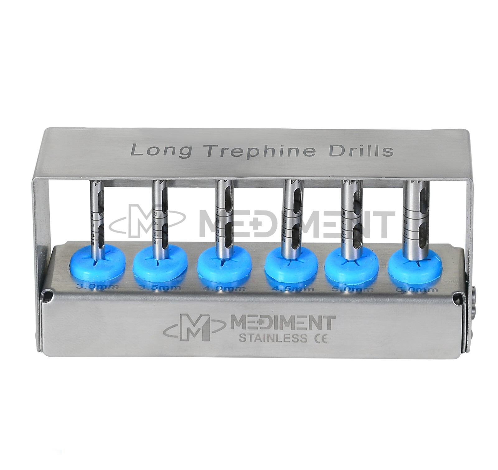 Dental Long Trephine Drills Kit 6 Pcs Implant Crown Removal Kit Free ...
