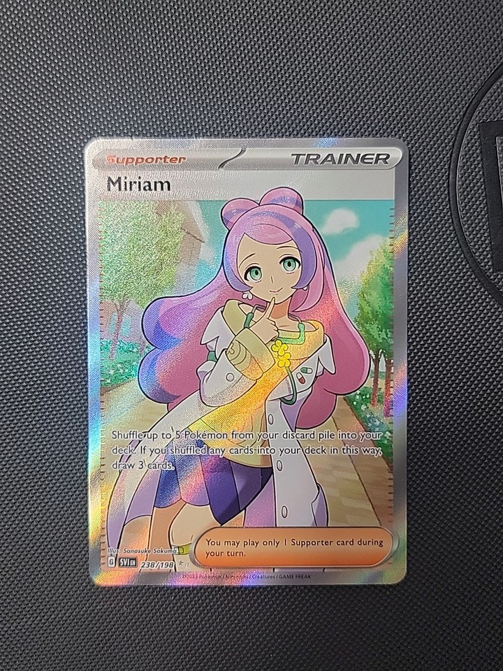 Miriam 238/198 Full Art Ultra Rare Scarlet & Violet Base Pokemon Card ...