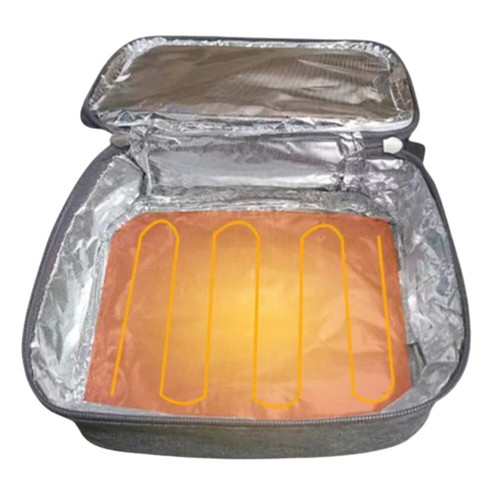 USB Food Warmer 2.7L Thermal Bag Electric Heated Lunch Box Thermal ...