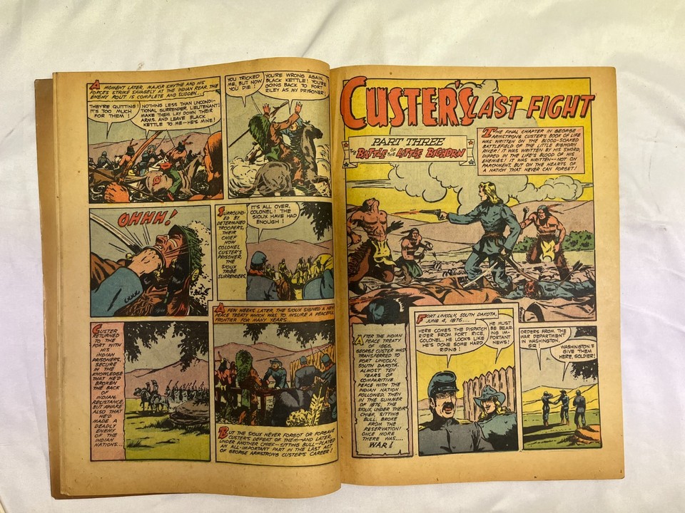 Custer's Last Fight Vintage 1950 Comic Book Good condition! | eBay