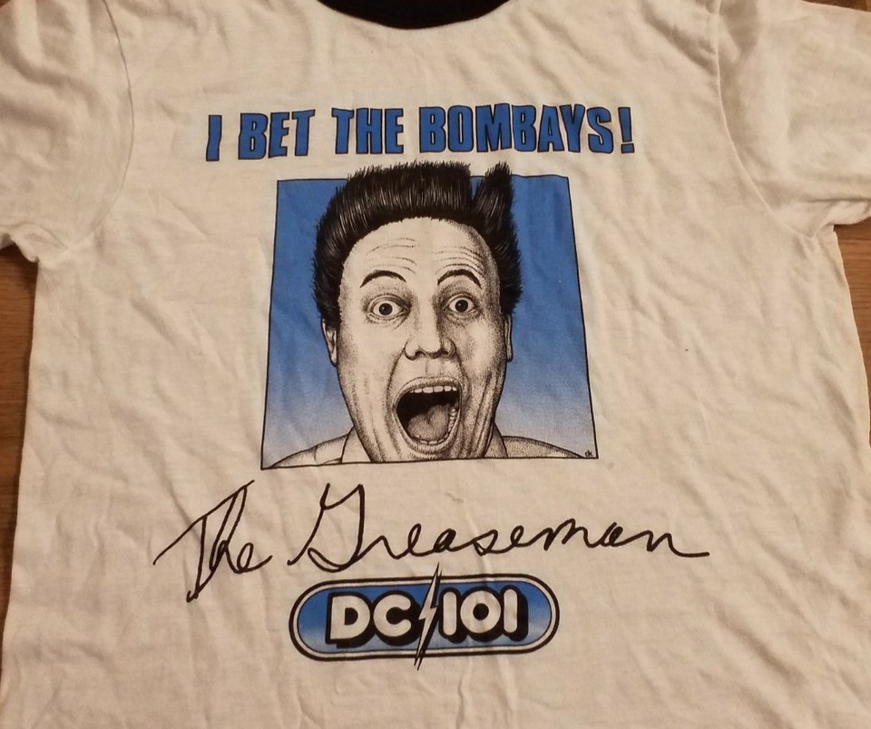 Rare Vintage 80s The Greaseman DC 101 Radio DJ T Shirt Hanes USA Single ...