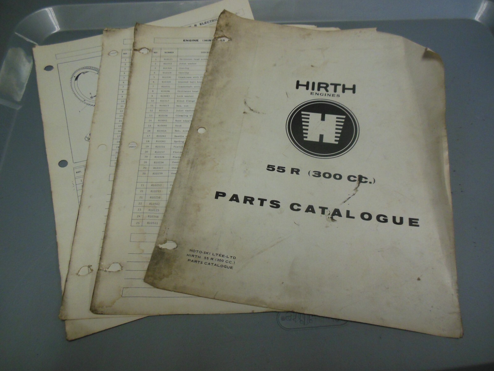 Hirth Engines Factory Illustrated Parts Catalogue 55R 55 R 300cc Moto ...