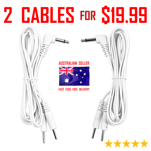 ProTENS METRON Pro TENS compatible ELECTRODE PADS CABLES - 2 CABLES for ...