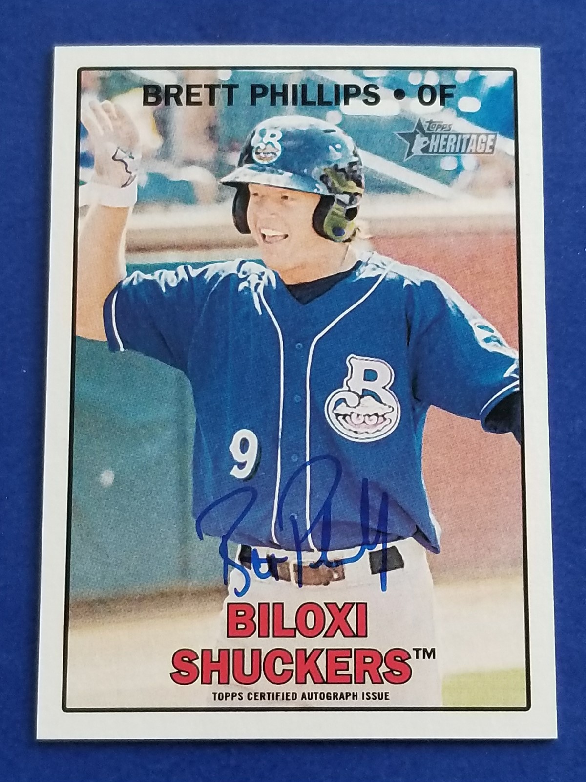 Brett Phillips - 2016 Topps Heritage Minors Real One Autograph | eBay