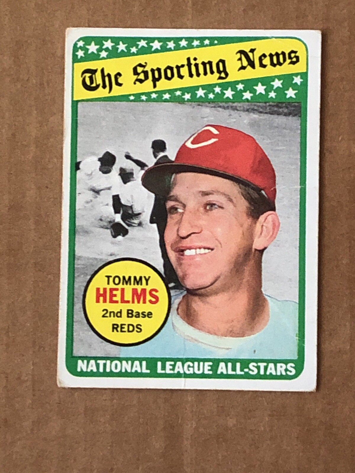 1969 Topps #418 Tommy Helms Cincinnati Reds ALL-STAR | eBay