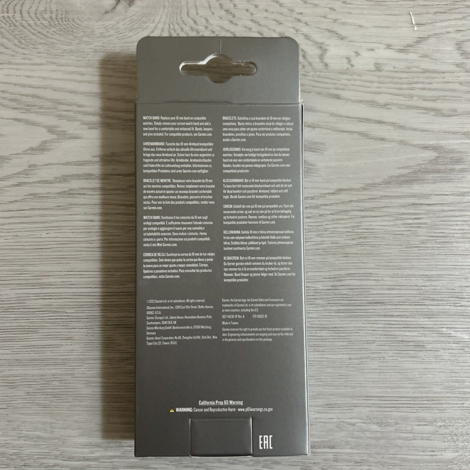 Garmin 010-11251-3F Quick Release Replacement Watch Band White 18MM | eBay