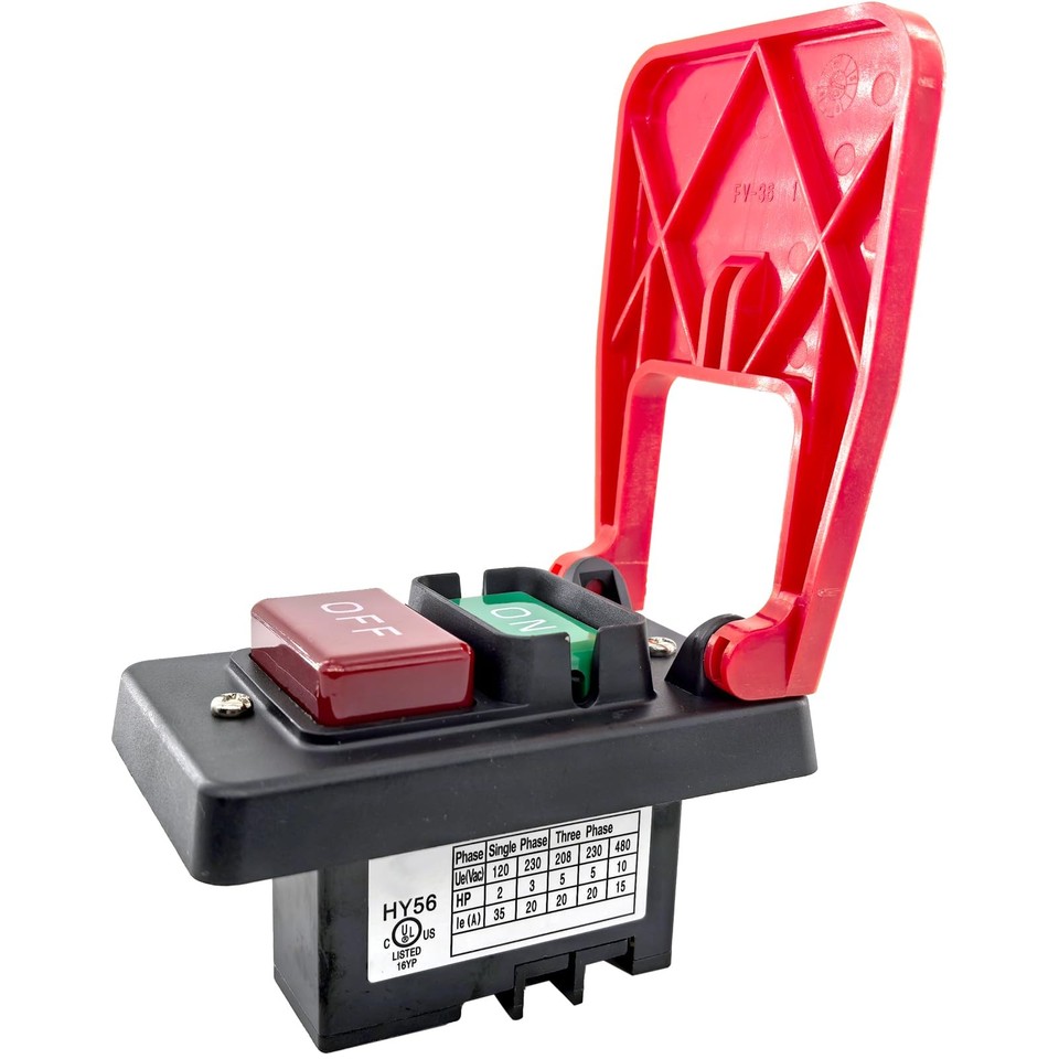 HY56 Universal 120V/230V Single-Phase Emergency Stop Switch for ...