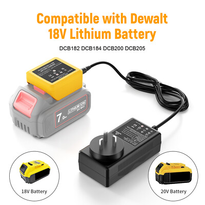 Fast Charger For Dewalt 18V DCB184 XR Slide Battery DCB183 DCB182 ...